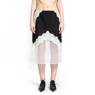 Jil Sander Wool Canvas Skirt