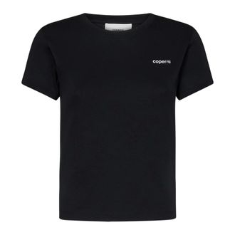Coperni Femme, Tops, Noir, Taille: 42 FR T-shirt avec logo imprimé