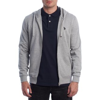 U.S.Polo Association Herren-Kapuzenpullover mit Rei&szlig;verschluss US41162009