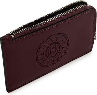 Karl Lagerfeld Kartenetui aus Leder - Rot