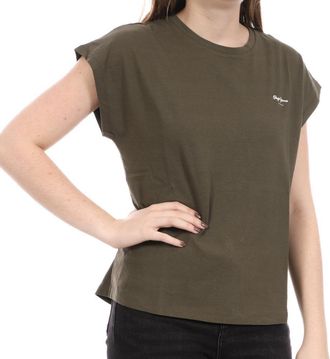 Pepe Jeans London Damen-T-Shirt, Khaki, Bloom