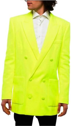 Balmain Homme, Costumes, Jaune, Taille: S Veste Crois&eacute;e