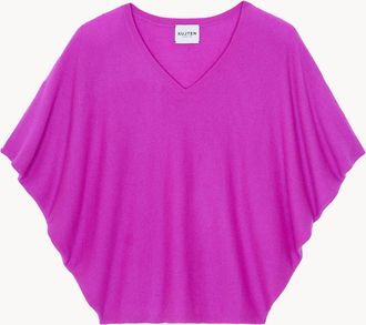 Kujten Pull col V oversize sans manches - Pull Wabi