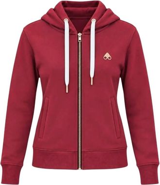 Moose Knuckles Felpa - Femme - Sweatshirts et sweats &agrave; capuche - Rouge - Taille: 38 FR