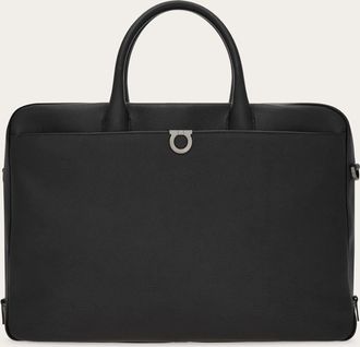Ferragamo Herren Gancini Aktentasche Schwarz