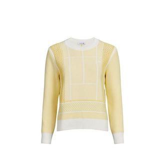 Lacoste Pull jacquard court de tennis en coton