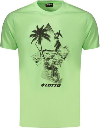 Lotto Homme, Tops, Vert, Taille: XL T-shirt &agrave; manches courtes
