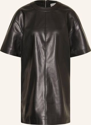 Calvin Klein Jeans Kleid In Lederoptik schwarz
