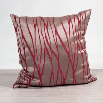 Lysel Kissen rot Obella 46x46, reines Polyester Dekokissen
