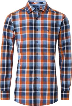 Redmond Comfort Fit - Herren Freizeithemd Langarm Hemd (252015111), Gr&ouml;&szlig;e:XXL, Farbe:Orange (210)