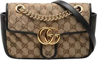 Gucci Sac bandouli&egrave;re en toile Pre-owned - Femme - Pre-owned - Beige - Taille: ONE Size