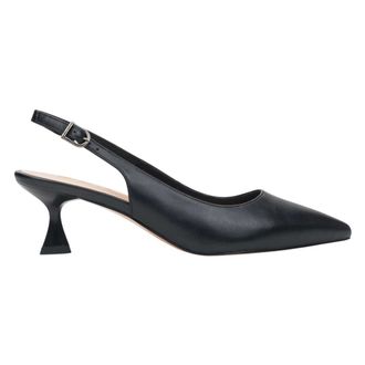 Estro & Luminara Femme, Chaussures, Noir, Taille: 39 EU Escarpins Slingback en Cuir