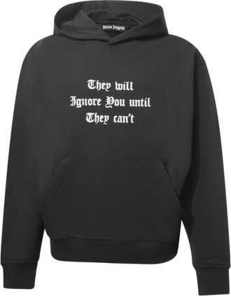 Palm Angels Homme, Sweatshirts et sweats &agrave; capuche, Noir, Taille: L Palm Angels Sweaters