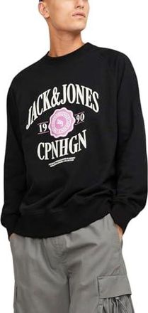 Jack & Jones Sweat à col Rond Sweat à col Rond Imprimé Black L Black L