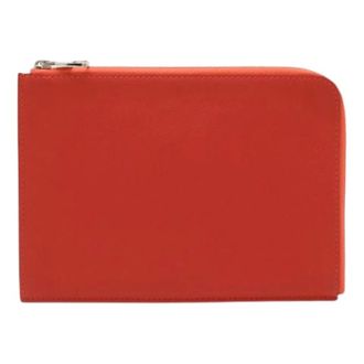 Louis Vuitton Pre-owned Vintage Leather Pochette - Femme - Pre-owned - Rouge - Taille: ONE Size