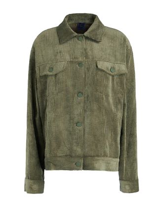 8 by YOOX ORGANIC COTTON CORDUROY OVERSIZE TRUCKER JACKET