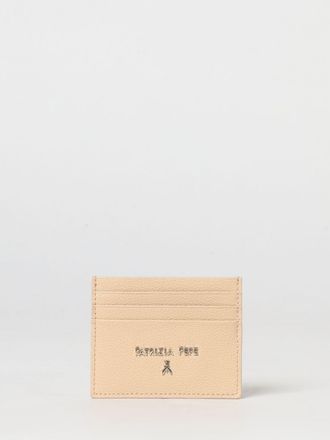 Patrizia Pepe Porte-cartes plat en cuir grain&eacute; avec sept fentes et logo