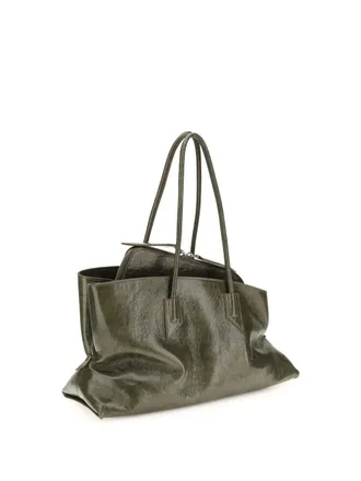 The Attico Womens La Passeggiata Medium Shoulder Bag 855 Calf Leather Bos Taurus