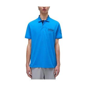 Napapijri Homme, Tops, Bleu, Taille: L Polo à Manches Courtes