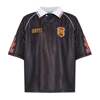 Gallery Dept. Polo Shirt mit Patches - - Tops - Herren - Schwarzk - XS