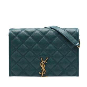 Saint Laurent Pre-owned Becky Shoulder Bag - Femme - Pre-owned - Vert - Taille: ONE Size