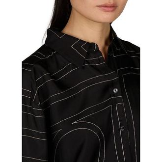 Toteme Chemise &agrave; lettrage brod&eacute; en soie
