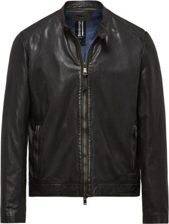 Bomboogie Homme, Vestes, Noir, Taille: 2XL Roy Leather Jacket