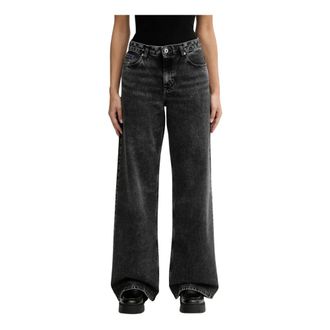 Karl Lagerfeld KLJ Mr Relaxed Denim - Femme - Jeans - Noir - Taille: W27 L30