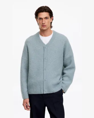 Arket Strickjacke Aus Wollmischung -T&uuml;rkis