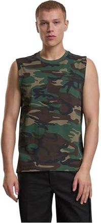 Brandit Débardeur Homme Top Camouflage forêt XL 100% Coton Regular/Coupe Standard