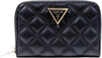 Guess Femme, Accessoires, Noir, Taille: ONE Size Quilted Logo Wallet
