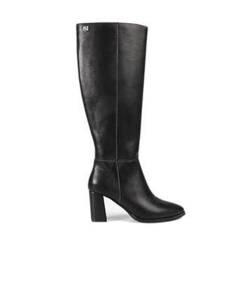 POPA Sinnara Bottes hautes en cuir noir, Noir, 38 EU