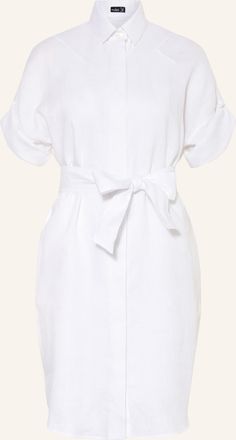 van Laack Van Laack Hemdblusenkleid Vl-Kailyn-Brlv Aus Leinen weiss