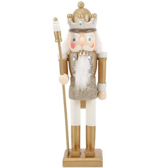 Valiclud Nussknacker Zahlen Holz Puppen Decor Nussknacker Weihnachten Dekorationen f&uuml;r Home Soldat Figur Puppe Figur Desktop Weihnachten Goldene