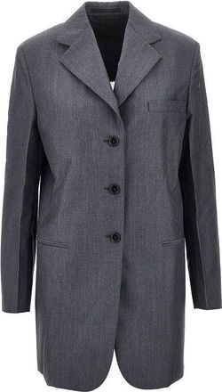 Jil Sander Fil-&agrave;-fil wool tailored jacket Woman 40