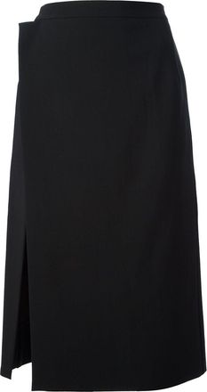 Balenciaga asymmetrical wrap skirt - Schwarz