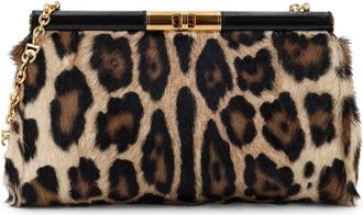 Dolce & Gabbana Femme, Sacs, Brun, Taille: ONE Size Marlene Pony Skin Shoulder Bag