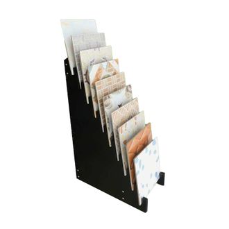 Generic Fliesen-Pr&auml;sentationsst&auml;nder,bodenstehende Pr&auml;sentationsschiene for Ziegelw&auml;nde,10 Schichten Vertikaler Schlitzlagerung,for Ausstellungsr&auml;ume Im Einze