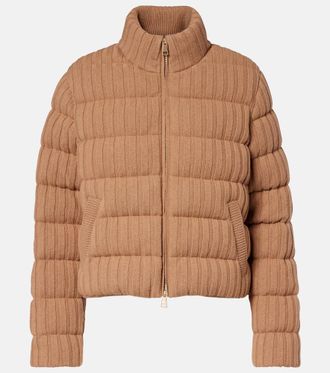 Moncler Daunenjacke aus Wolle und Kaschmir