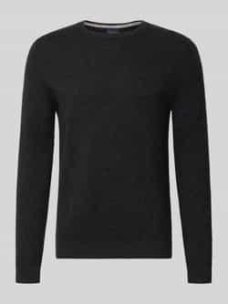 Christian Berg Kaschmirpullover mit gerippten Abschl&uuml;ssen