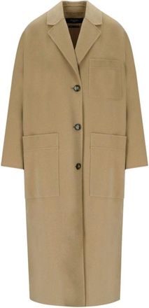 Max Mara Femme, Manteaux, Beige, Taille: 36 FR Galosce Single-Breasted Coat