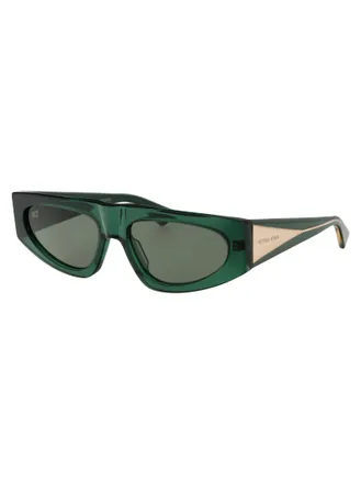 Bottega Veneta Womens Sunglasses Bv1277s Green Crystal Green-Crystal-Green Resin Green/crystal/green