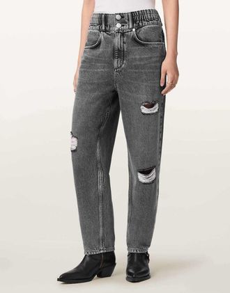 AllSaints Daisy - Jean ajust&eacute; - Gris d&eacute;lav&eacute;