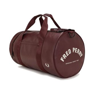 Fred Perry Homme, Sacs, Rouge, Taille: ONE Size Tonal Classic Barrel Bag