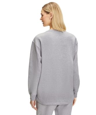 Falke Damen Sweatshirt Basic Sweat Shirt W Pu Baumwolle weich bequem komfortabel langarm 1 St&uuml;ck, Grau Grey-Heather 3757, XXL