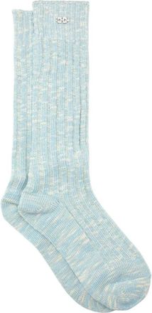 Ganni Chunky Baumwollsocken - - Underwear - Damen - Blau - XS/S