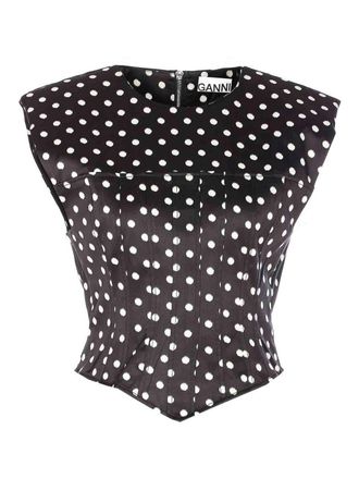 Ganni Top - Noir