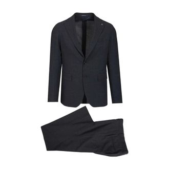 Tagliatore Einreihiger Anzug - - Suits - Herren - Blau - 3XL