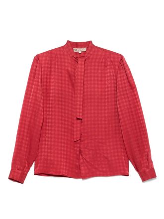 Gucci chemise à motif géométrique (années 1970) - Rouge