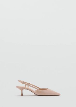 Mango Chaussures vernies talon bout pointu nude - Femme - 35 - MANGO